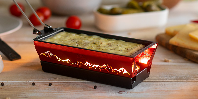 Raclette sets and cheese knife